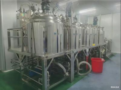 China Cosmetic Ointment Homogenizing Emulsifier Mixer Tank Large With Heating for sale