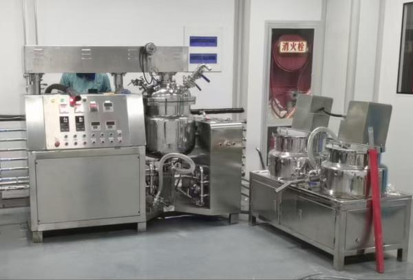 Quality 100L Vacuum Emulsifier Homogenizer Tank for Cosmetic Face Cream for sale