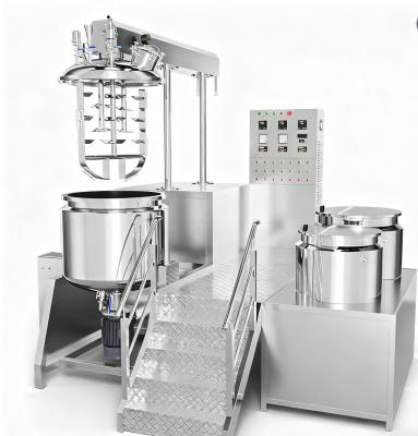 China 100L Hydraulic Lifting Vacuum Emulsifying Homogenizer for Cosmetic Product for sale