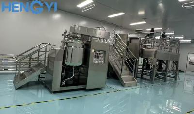 China 500L Cream Lotion Cosmetics Vacuum Emulsifying Mixer with Button Control for sale