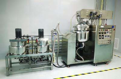 China High-Efficiency Vacuum Emulsifying Mixing Machine with Water and Oil Pot for sale