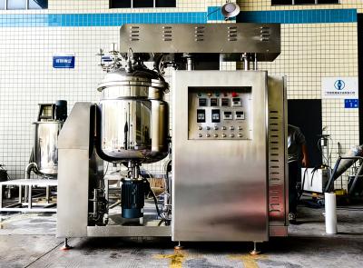 China High-Shear Vacuum Emulsifier Mixer Machine with Hydraulic Lift System for sale