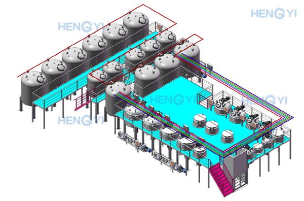 Quality High-Capacity Pharmaceutical-Grade Liquid Soap & Shampoo Production Line for sale