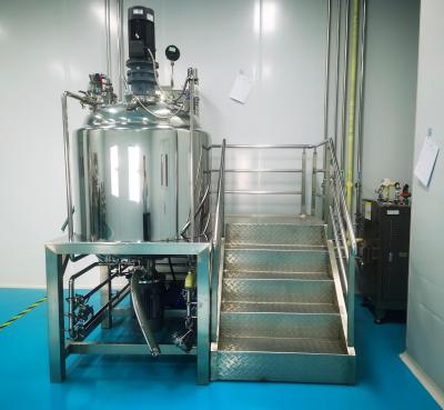 China Stainless Steel Fixed Vacuum Mixing Tank Homogenizer Emulsifying Mixer for sale