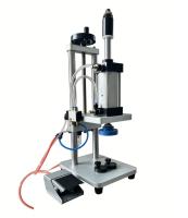China Semi Automatic Pneumatic Perfume Press Capping Machine for Cosmetic Bottles for sale