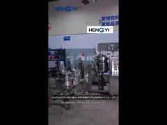 stainless steel hydraulic lift vacuum emulsifying mixer machine 50l