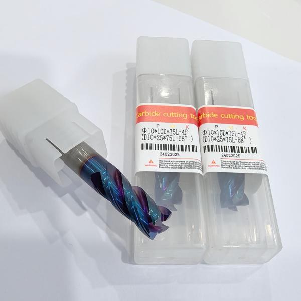 Quality D10*25*75L-68° Carbide End Mill Set Automotive Processing Carbide Milling Cutters for sale