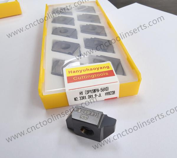 Quality End Coating Whirling Milling Blade HYB228 Wear Resistance Cemented Carbide Material Non-Standard Blade DP15WPA-5610M2.33R1.9-JL for sale