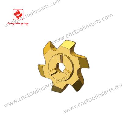 Cina Inserto scanalatura non standard personalizzabile con design a sei bordi 3D154-235 e rivestimento di fascia media HYKH06 in vendita