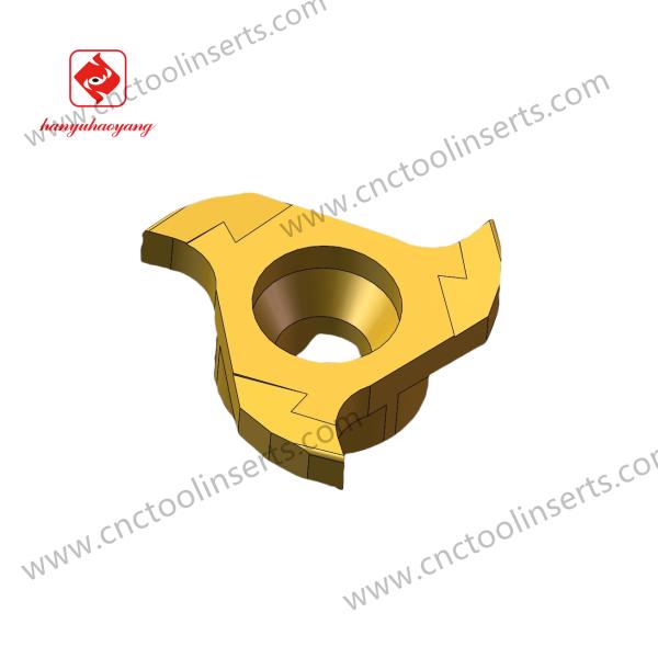 Quality CNC Milling Inserts Wc-Co PVD Coating HY327R06-12220-R1.1 HYB208A Stainless for sale
