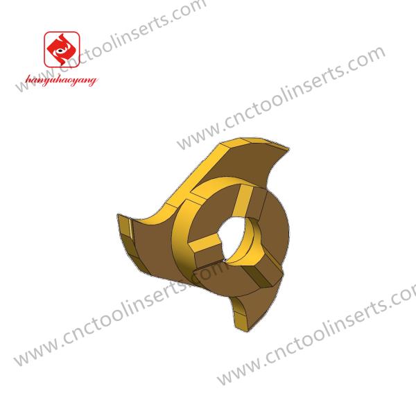 Quality CNC Milling Inserts Wc-Co PVD Coating HY327R06-12220-R1.1 HYB208A Stainless for sale