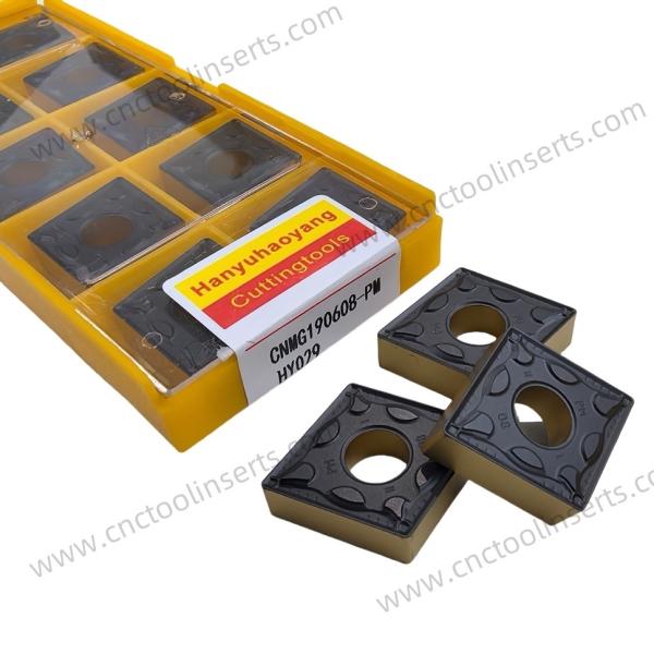 Quality CNC Turning Inserts Wc-Co CVD Coating CNMG190608-PM HY029 Steels for sale