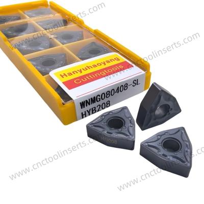 China Heat Insulation Lathe Cutting Inserts WNMG080408-SL Carbide Inserts For Metal Lathe for sale