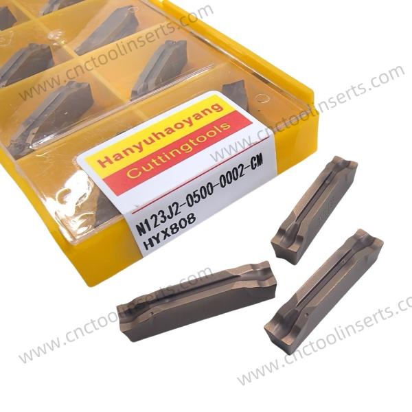 Quality N123J2-0500-0002-CM CNC Grooving Insert Turning Grooving Tools HYX808 Anticorrosive for sale