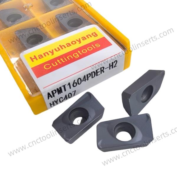 Quality Corrosion Proof  Indexable Milling Inserts APMT1604PDER-H2 HYC407 Lathe Cutting Inserts for sale