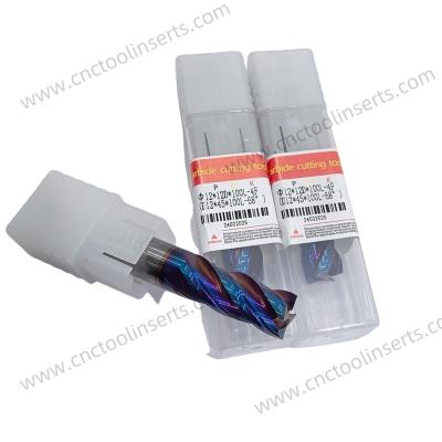 China D12*45*100L-68° CNC Carbide End Mill High Hardness Custom Carbide Tooling for sale