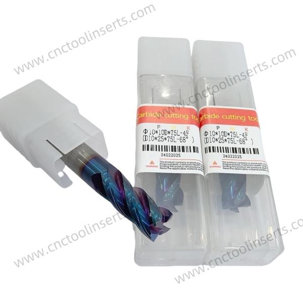 Quality D10*25*75L-68° Carbide End Mill Set Automotive Processing Carbide Milling for sale