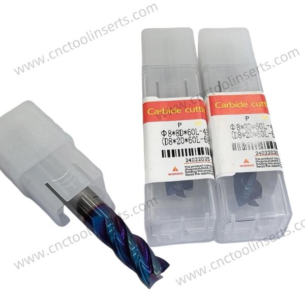 Quality Customized Solid Carbide Square End Mill Medical Device Manufacturing D8*20*60L for sale