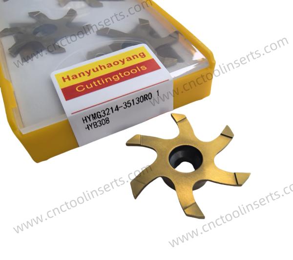 Quality Professional Grooving Milling Insert HYMG3214-35130R0.1 with HYB308 Coating – Hexa-Flute Slot Milling Cutter for sale