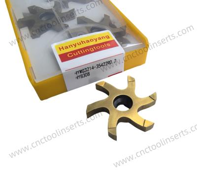 Cina Inserto per scanalatura non standard, HYMG3214-35422R0.2, Adatto per la lavorazione di leghe resistenti al calore, Inserto personalizzabile in vendita