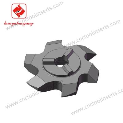 Cina Inserto scanalatura non standard personalizzabile con design a sei bordi 3D154-235 e rivestimento di fascia media HYKH06 in vendita