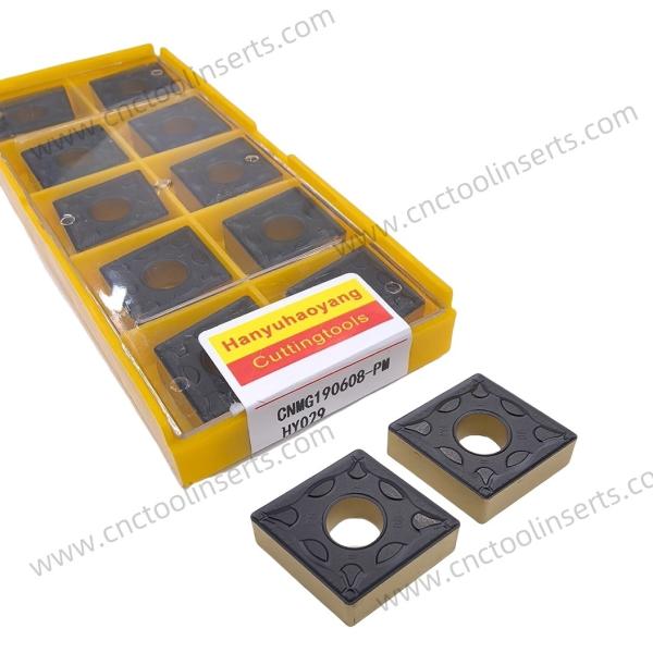 Quality CNC Turning Inserts Wc-Co CVD Coating CNMG190608-PM HY029 Steels for sale
