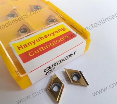 중국 CNC 도 boring 삽입 Wc-Co CVD 코팅 DCGT0702003R-F HYZ08, 부드러운 철강 가공에 적합 판매용