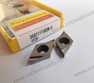 중국 CNC 보링 인서트 세라믹 코팅 DCGT11T302R-S HY081 ，고정밀 및 고품질 표면 가공 요구 사항 충족 판매용