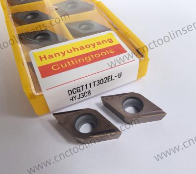 중국 CNC 도 boring 삽입 Wc-Co CVD 코팅 DCGT0702003R-F HYZ08, 부드러운 철강 가공에 적합 판매용