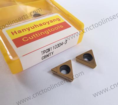 중국 CNC 보링 인서트 Wc-Co PVD 코팅 TPGW110304-3 CBNTY ， 기어강 가공에 적합 판매용