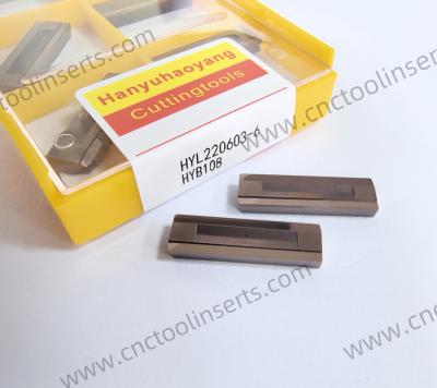 Cina Materiali difficili da lavorare Prova inserto per alesatura CNC HYL220603-4 con rivestimento PVD HYB208 Opzioni di rivestimento aggiuntive in vendita