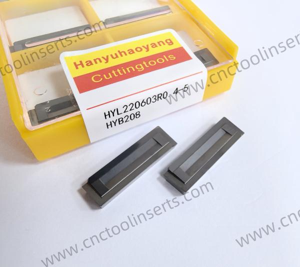 Quality PVD Coated Carbide Reaming Insert HYL220603R0.4-5 HYB208 Designed for Challenging Materials Except Temperature Alloys for sale