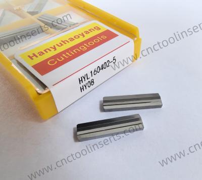 中国 CNCリミング挿入HYL160402シリーズ.このシリーズには,異なるコーティング (HYB208,HYB108,HY08) の様々なタイプのカービッド挿入が含まれています. 販売のため