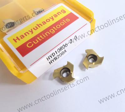 China Yellow PVD Coated CNC Milling Insert Model HYD18R09-2.5 HYB208A, Grooving Inserts, Suitable for Difficult-to-Machine Materials Except High-Temperature Alloys. for sale