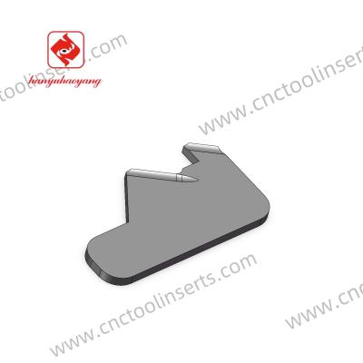 Cina Inserto a scanalatura CNC con rivestimento PVD HYL24*15.45*10-G HYZ108, adatto per la lavorazione dell'acciaio mite a basse velocità di taglio. in vendita