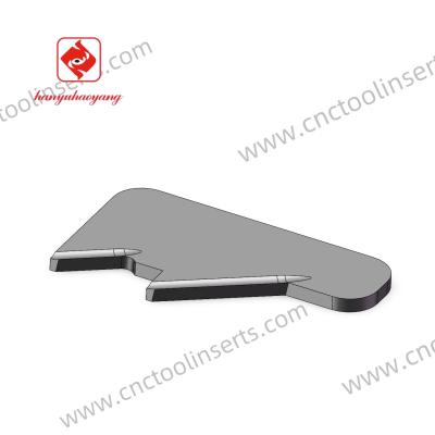 Cina Inserto a scanalatura CNC con rivestimento PVD HYL24*15.45*10-G HYZ108, adatto per la lavorazione dell'acciaio mite a basse velocità di taglio. in vendita
