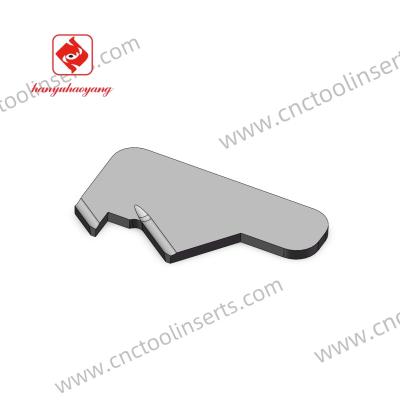 Cina Inserto a scanalatura CNC con rivestimento PVD HYL24*15.45*10-G HYZ108, adatto per la lavorazione dell'acciaio mite a basse velocità di taglio. in vendita