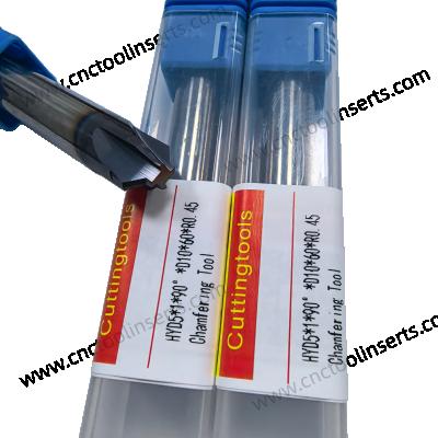China Carbide 4-Flute Shank Type End Mills， HYD5*1*90°*D10*60*R0.45 ，suitable for multi-scenario applications from semi-finishing to finishing. for sale