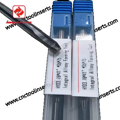 China Carbide 4-Flute Shank Type End Mills, HYD3.76*41°D6*75，suitable for multi-scenario applications from semi-finishing to finishing. for sale