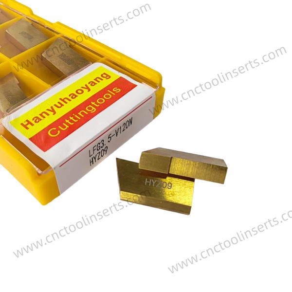 Quality CNC Grooving Insert with PVD Coating LFG4.5-V120N HYZ09, Suitable for Machining for sale