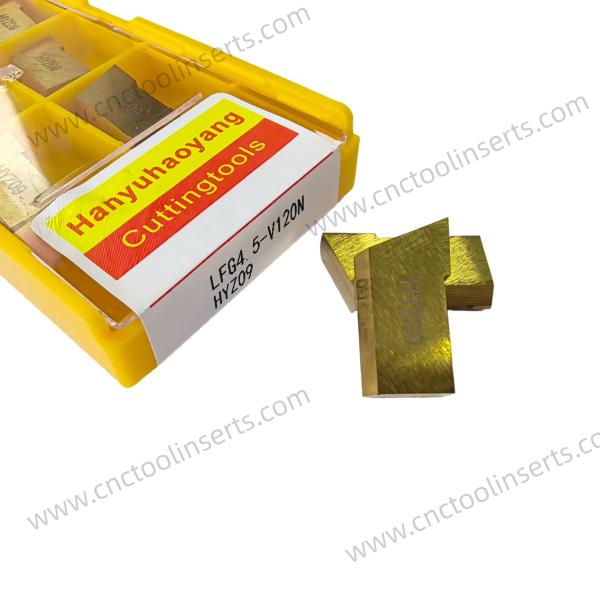 Quality CNC Grooving Insert with PVD Coating LFG4.5-V120N HYZ09, Suitable for Machining for sale