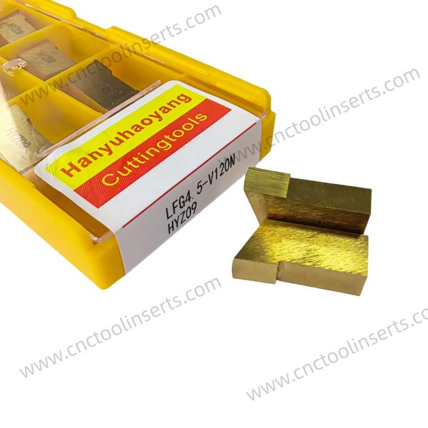 Quality CNC Grooving Insert with PVD Coating LFG4.5-V120N HYZ09, Suitable for Machining for sale