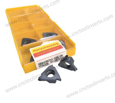 Cina GBA43R250-035-PR HYB208 Inserto di fresatura a vortice personalizzabile per la produzione meccanica Inserto per scanalatura non standard in vendita