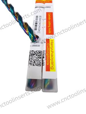 Cina Perforazioni profonde a carburo solido, modello HYDN8*120*D8*160*2Z, rivestite CVD, 2 flauti per la lavorazione dell'alluminio in vendita
