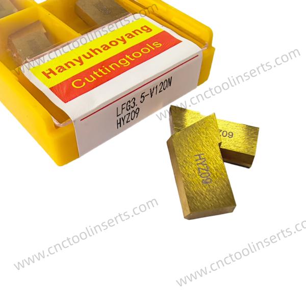 Quality CNC Carbide Special Grooving Insert Series Model LFG3.5-V120N CVD Coating HYZ09 - For Mild Steel Machining for sale