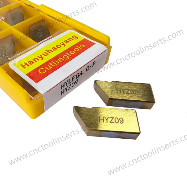 Quality CNC Carbide Special Grooving Insert Series Model HYLFG4.0-P CVD Coating HYZ09 - For Mild Steel Machining for sale
