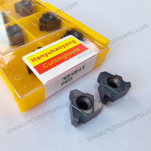 Quality CNC Grooving Insert with PVD Coating TNCW1608-6.8 HYB205 Suitable For Difficult-to-machine Materials Except High-temperature Alloys. for sale