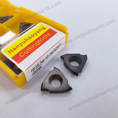 China CNC Grooving Insert with PVD Coating TGF32R150T-63° HYB208, Suitable For Difficult-to-machine Materials Except High-temperature Alloys. for sale
