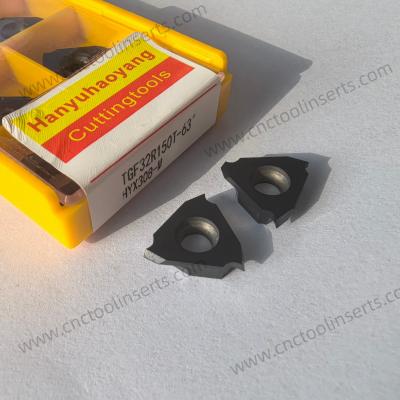 China CNC Grooving Insert with PVD Coating TGF32R150T-63° HYB208, Suitable For Difficult-to-machine Materials Except High-temperature Alloys. for sale