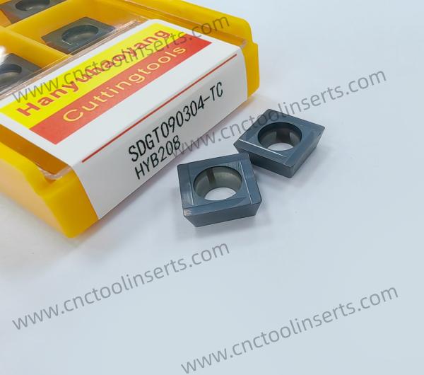 Quality CNC Boring Inserts Cermet, Model SDGT090304-TC, with PVD Coating, Suitable for Machining All Difficult-to-Cut Materials Except High-Temperature Alloys for sale